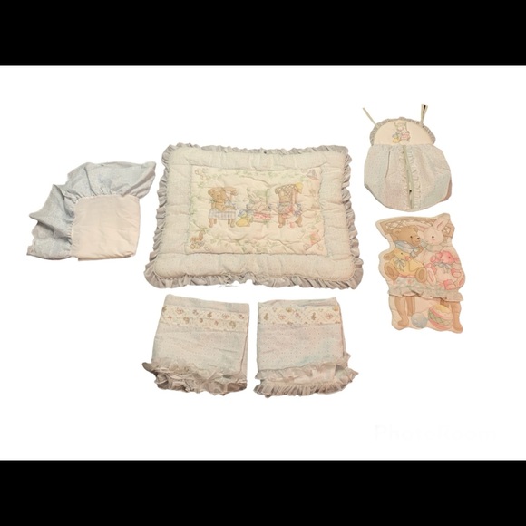 Bedding | Vintage Judis Bear Bunny Duck Lamb Nursery Set | Poshmark